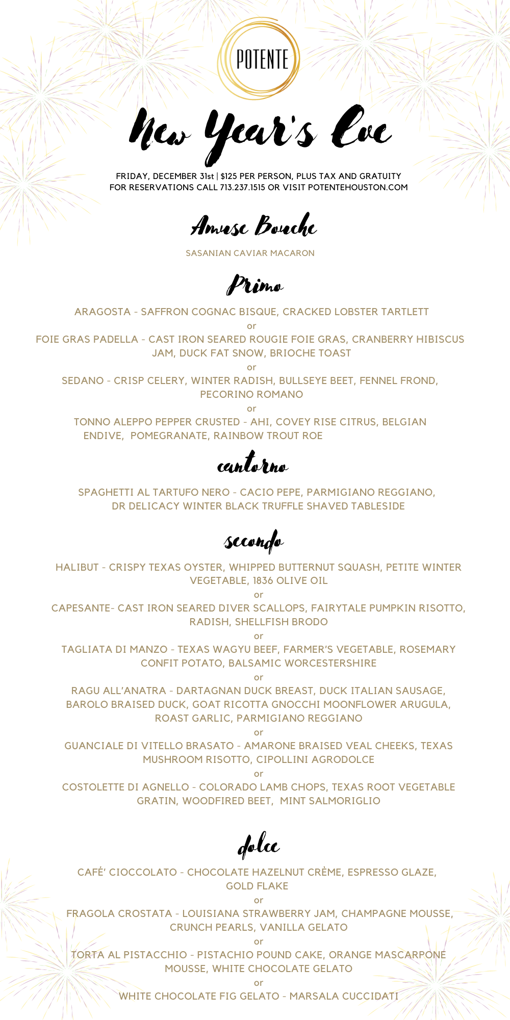 Reservations - Potente